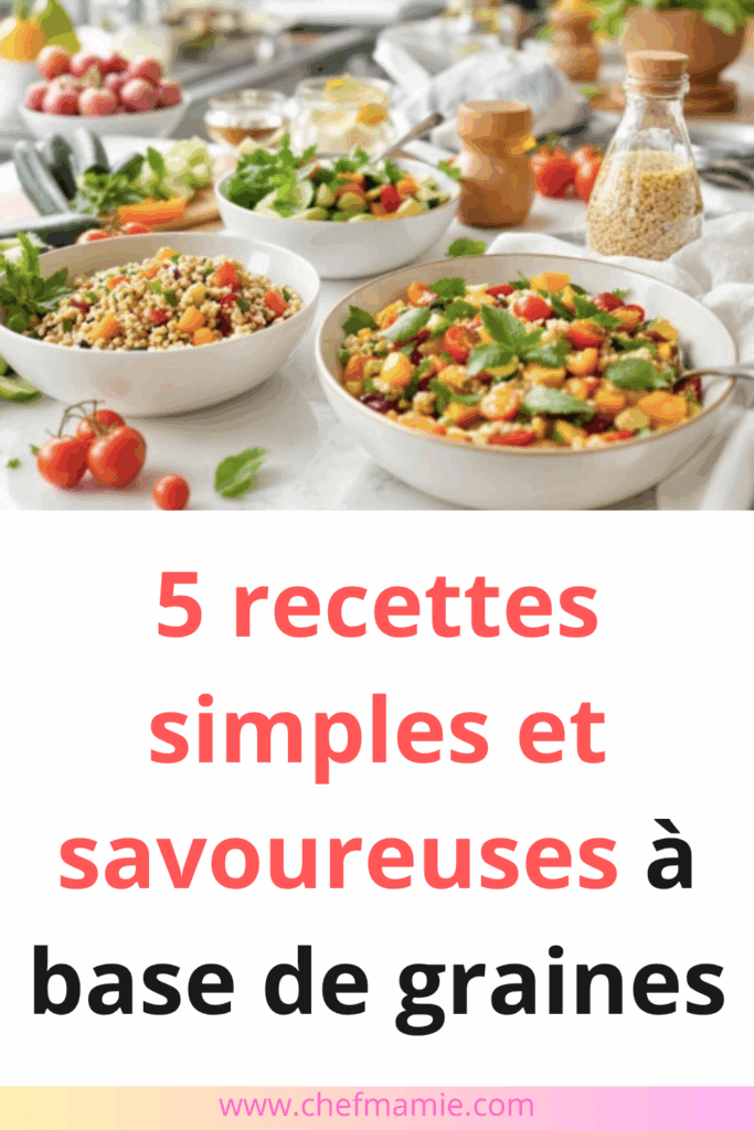 5 recettes simples et savoureuses à base de graines - Chef Mamie